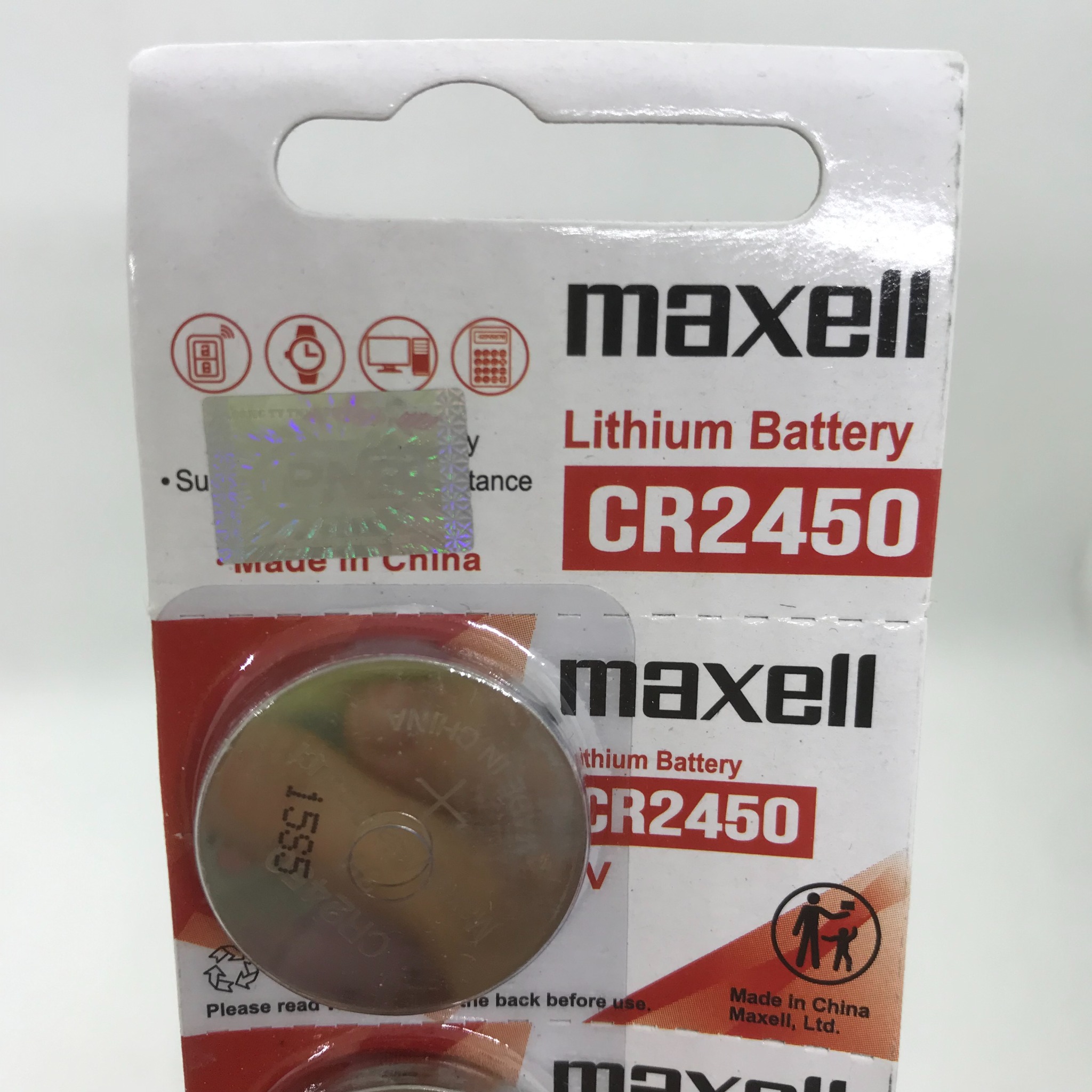 Pin nút 3V Maxell CR2450 Lithium Vỉ 1 Viên - ĐỒ DÙNG HỌC SINH GIÁ RẺ